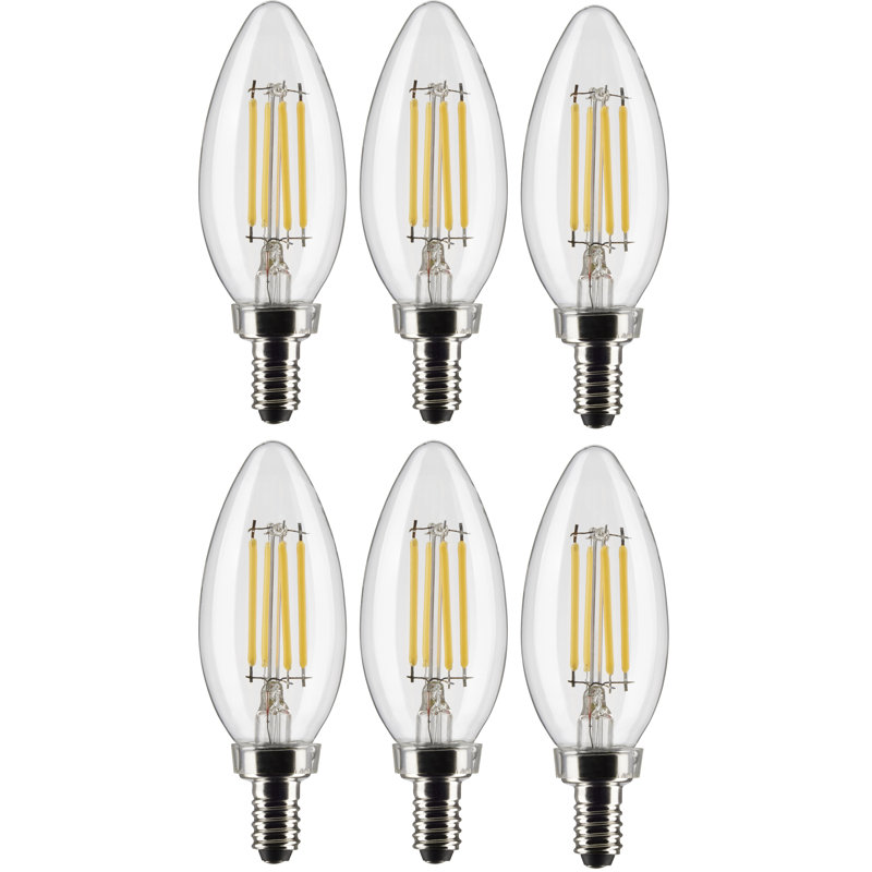 Satco 4 Watt B11 LED; Clear; Candelabra Base; 90 CRI; 3000K; 120 Volt & Reviews | Perigold